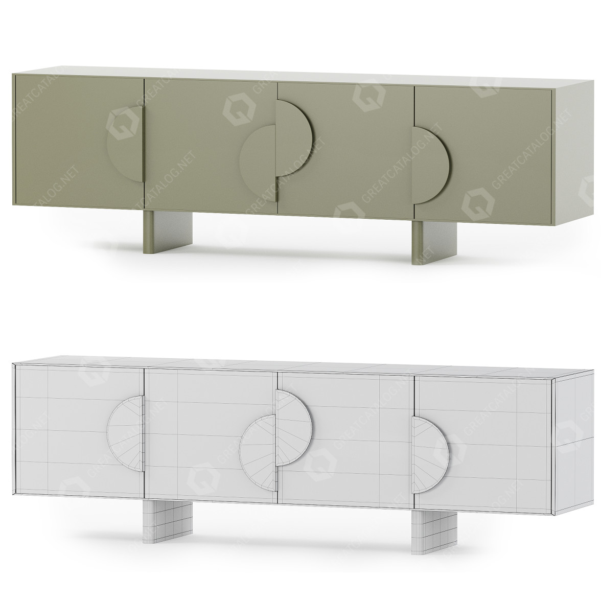 Sideboard Ronda Design Zea 3D model - GreatCatalog 13724
