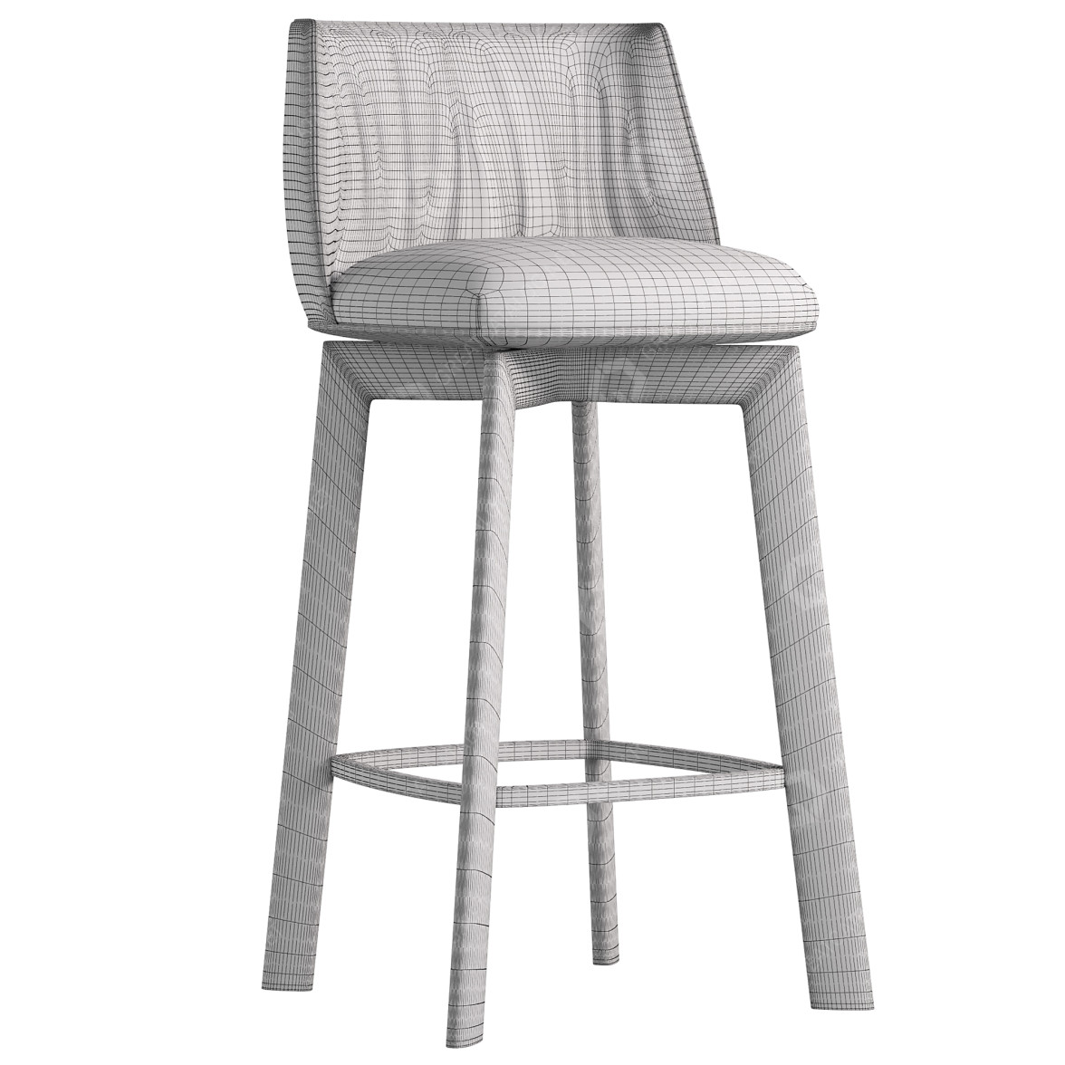 Bar Stool Poltrona Frau Archibald 3D model #13779 | GreatCatalog
