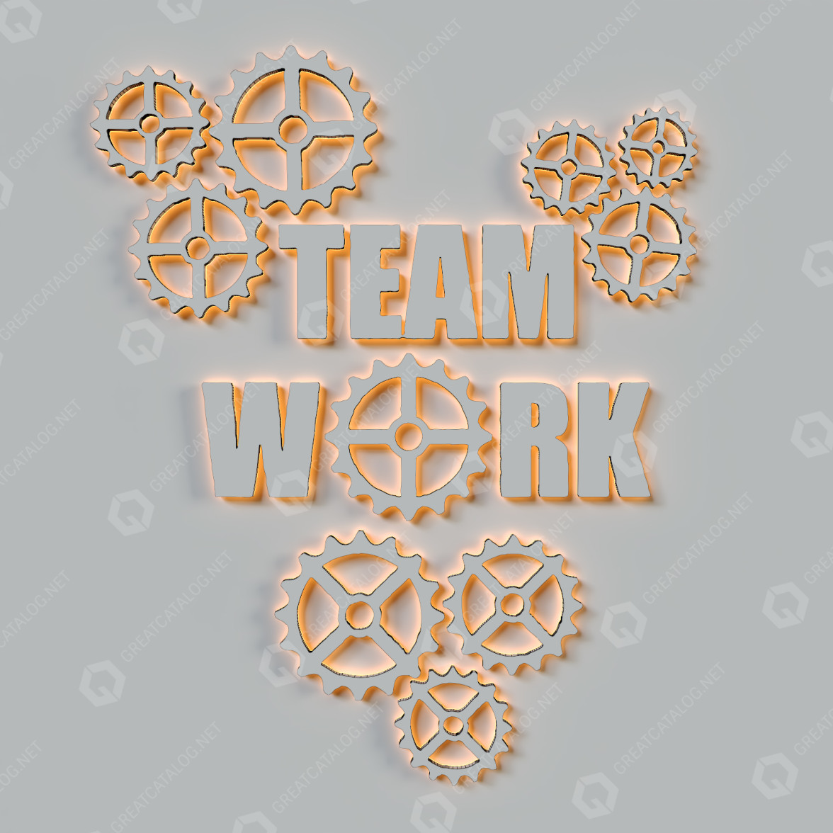 Decor Teamwork 3 3D model・Download 3D models・Great Catalog ...