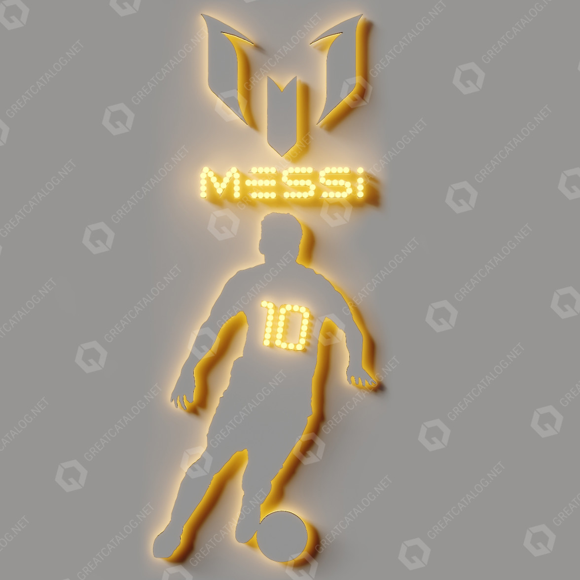Decor Messi 3D model・Download 3D models・Great Catalog - GreatCatalog 13983