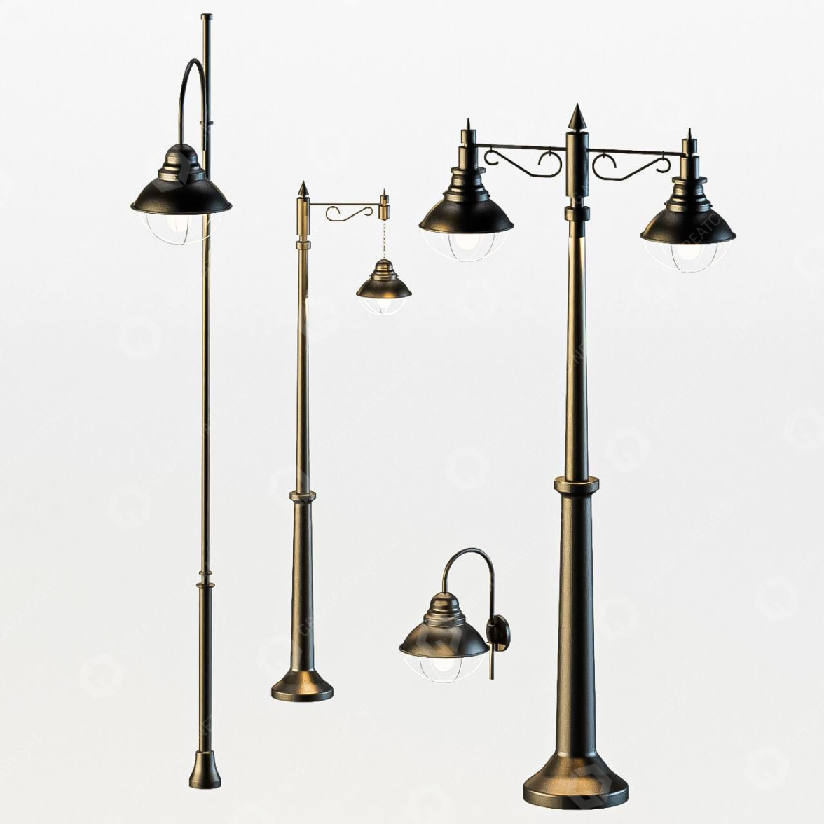 Street Lamps 6 Model 3D model - GreatCatalog 14006