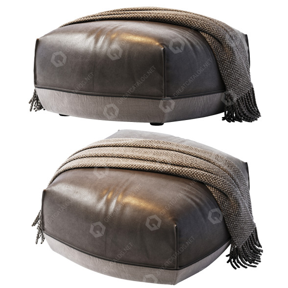 Pouf Kristalia Brioni Medium 3D model - GreatCatalog 14128