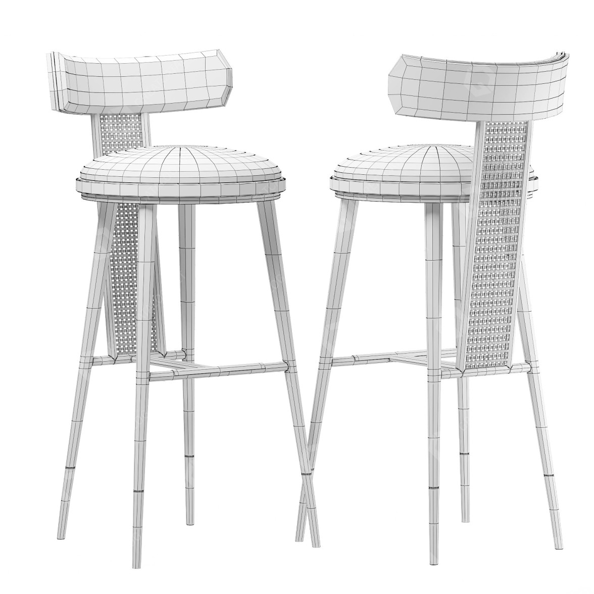Bar Stool Mezzo Collection Blakey 3D model - GreatCatalog 14185