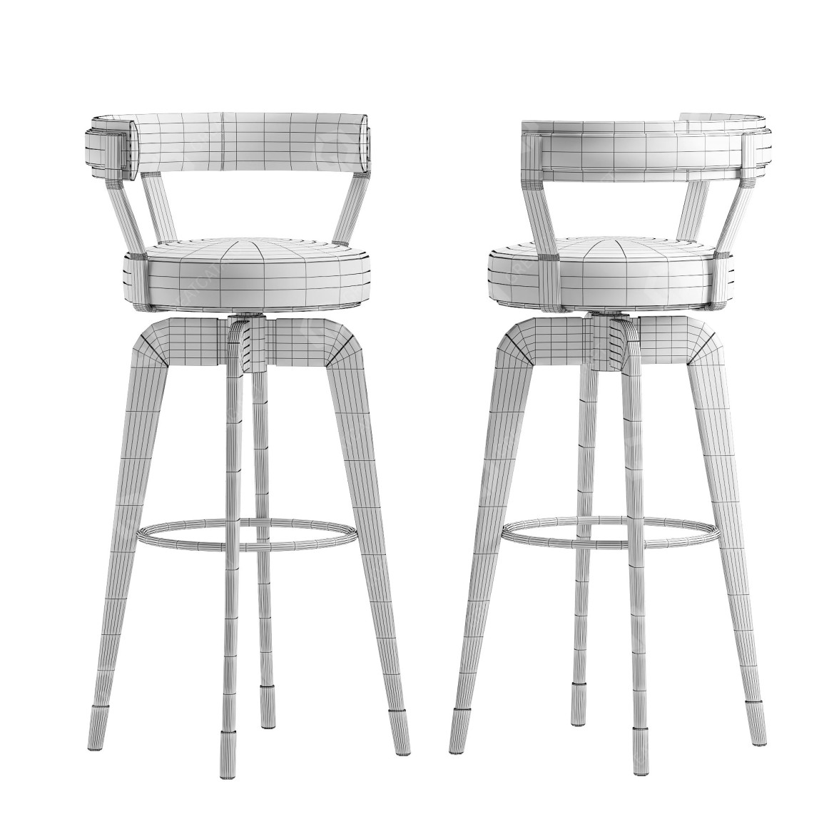 Bar Stool Mezzo Collection Gilmore 3D model - GreatCatalog 14187