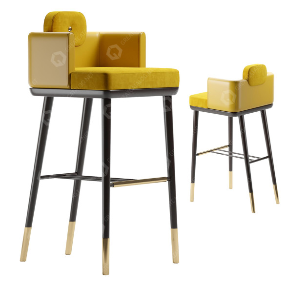 Bar Stool Mezzo Collection Ashby 3D model - GreatCatalog 14192