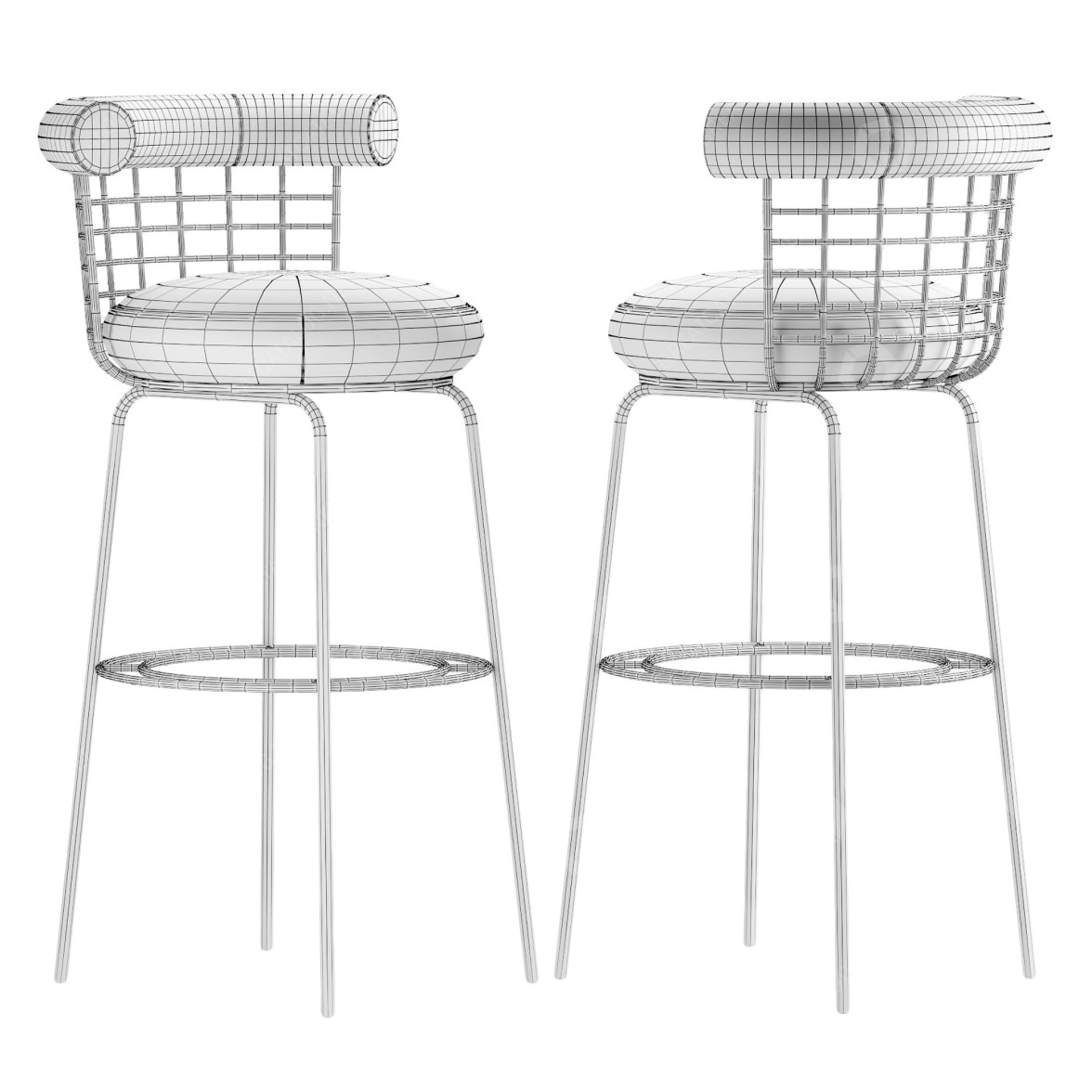 Bar Stool Mezzo Collection Berry 3D model - GreatCatalog 14197