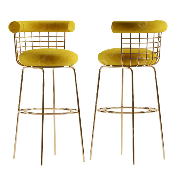 Bar Stool Mezzo Collection Berry 3D model・Download 3D models