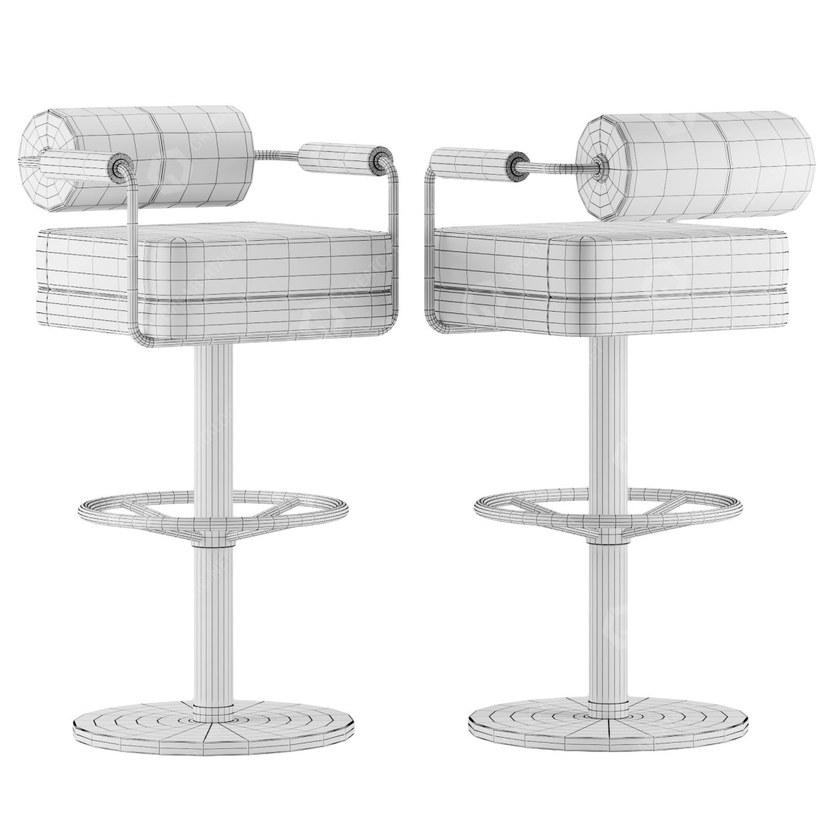 Bar Stool Mezzo Collection Anderson 3D model - GreatCatalog 14199