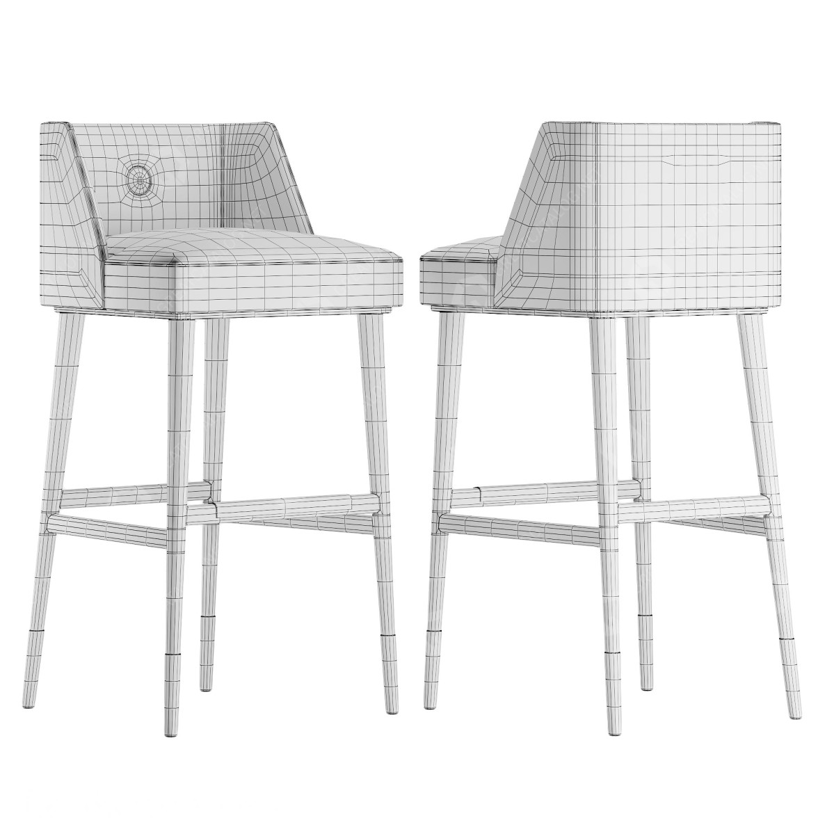 Bar Stool Mezzo Collection Getz 3D model - GreatCatalog 14202