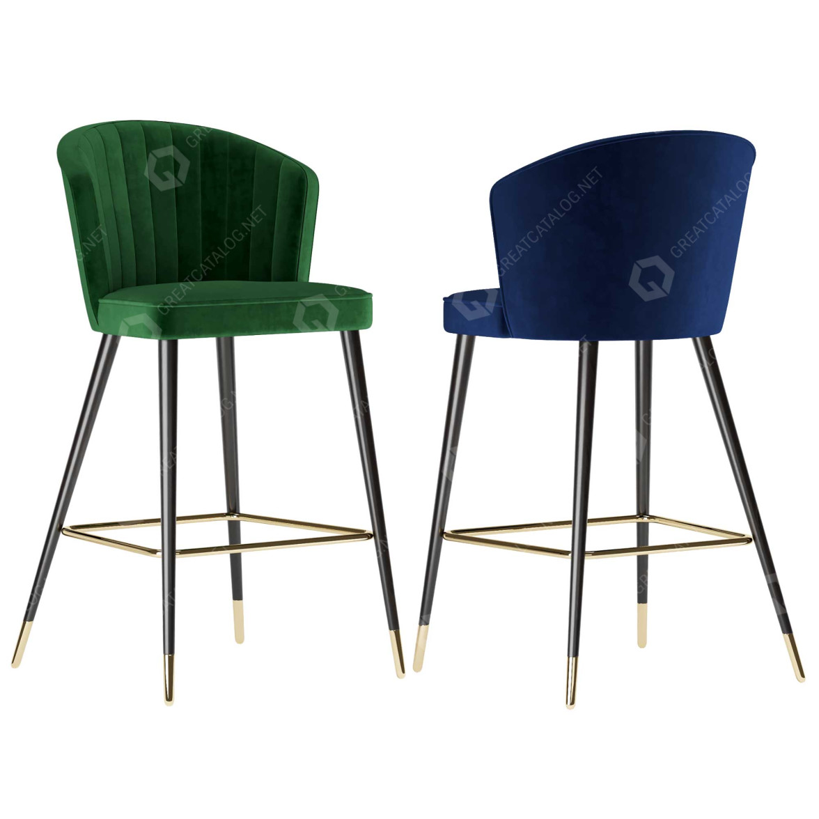 Bar Stool Meridian Furniture Cassie 3D model - GreatCatalog 14233