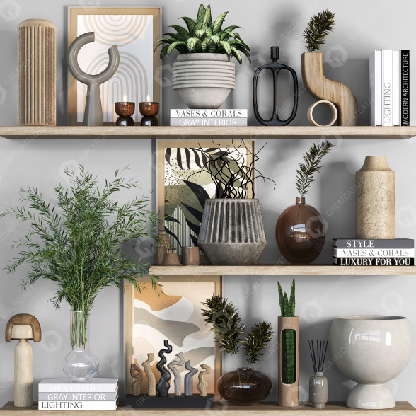 Decor Set 07 3D model・Download 3D models・Great Catalog - GreatCatalog 14485