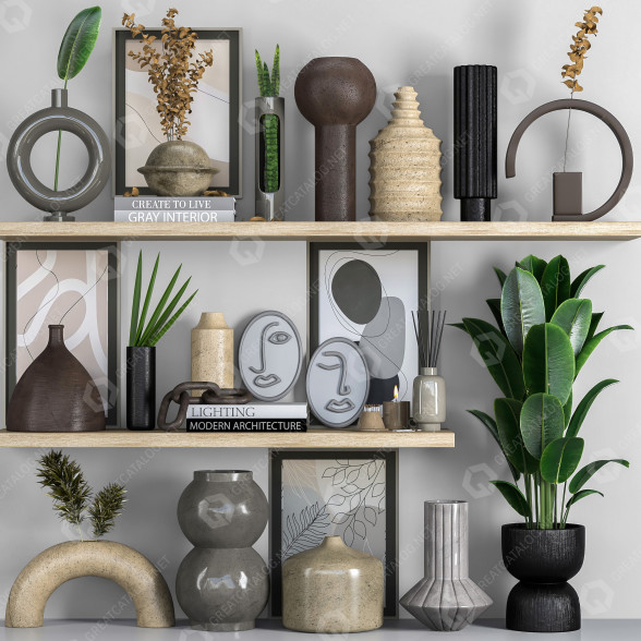 Decor Set 08 3D model・Download 3D models・Great Catalog - GreatCatalog 14487