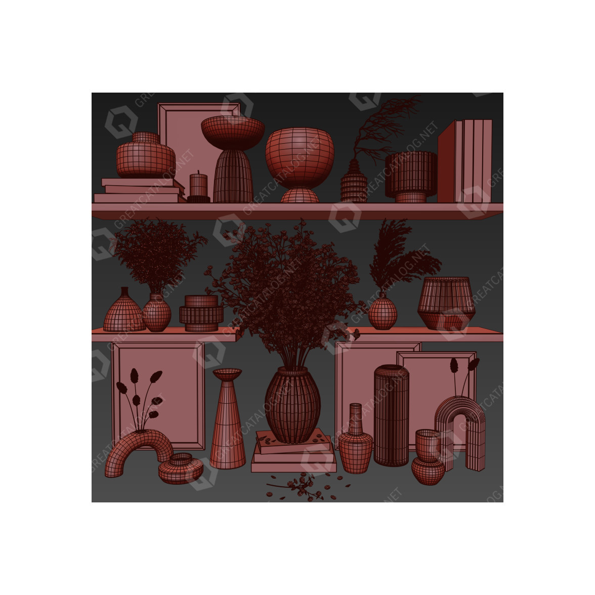 Decor Set 013 3D model・Download 3D models・Great Catalog - GreatCatalog ...