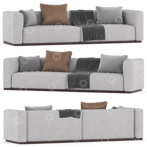 Sofa Flexform Lario 2 Seats 3D model - GreatCatalog 14829