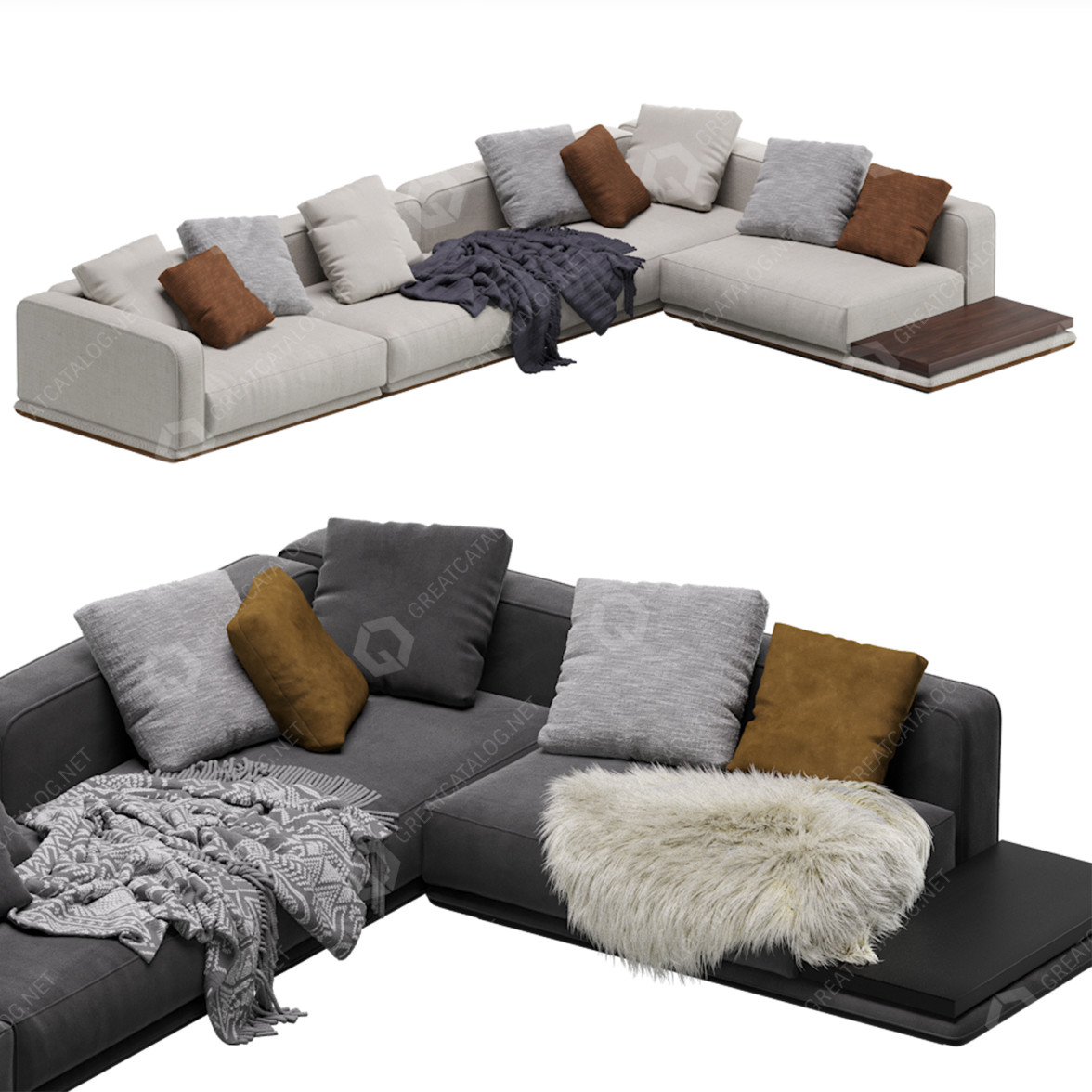 Sofa Minotti Horizonte Modular 13 3D model・Download 3D models