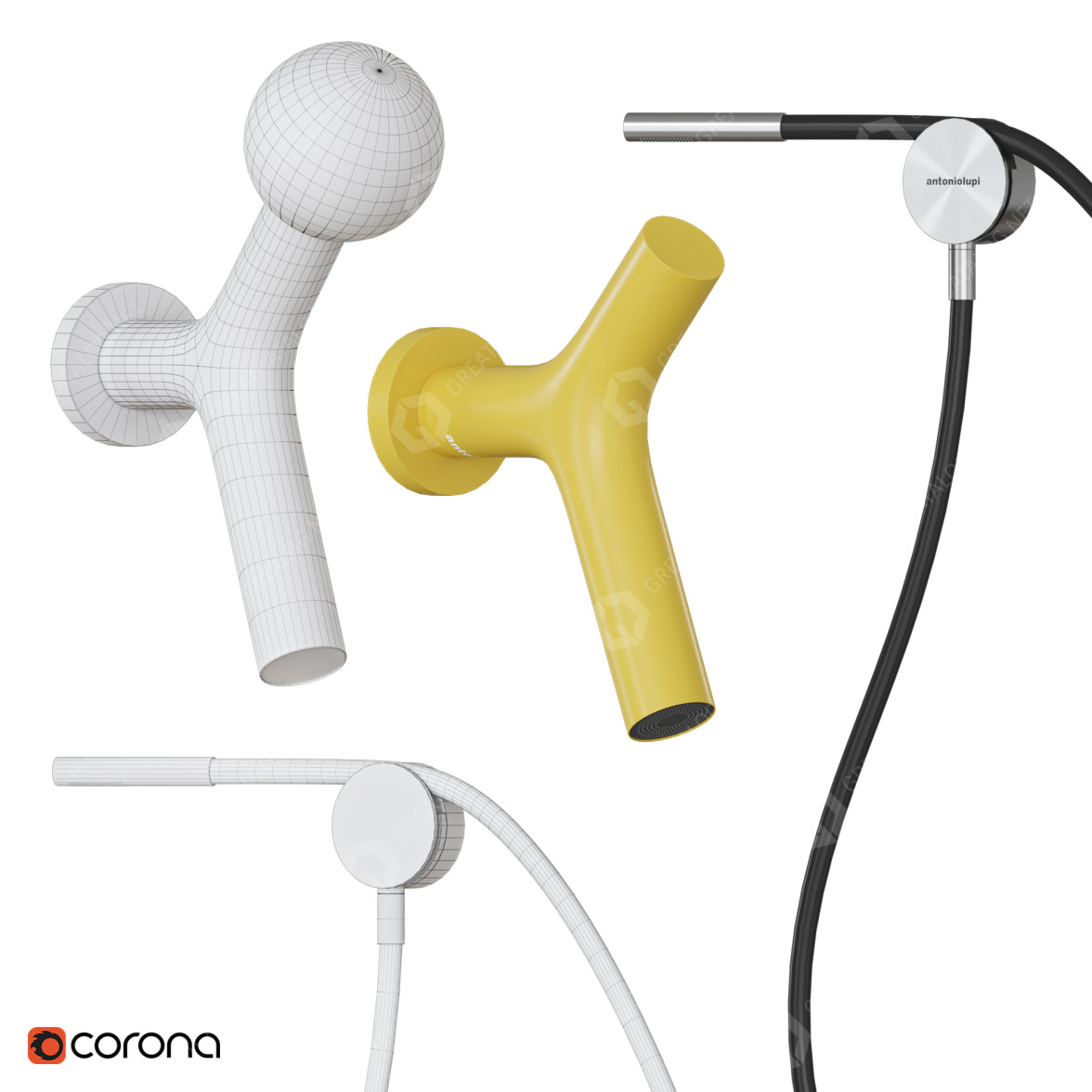 Shower Sets Apollo 3D model・Download 3D models・Great Catalog ...