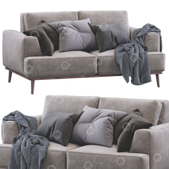 Sofa Modern Gray 3D model・Download 3D models・Great Catalog ...