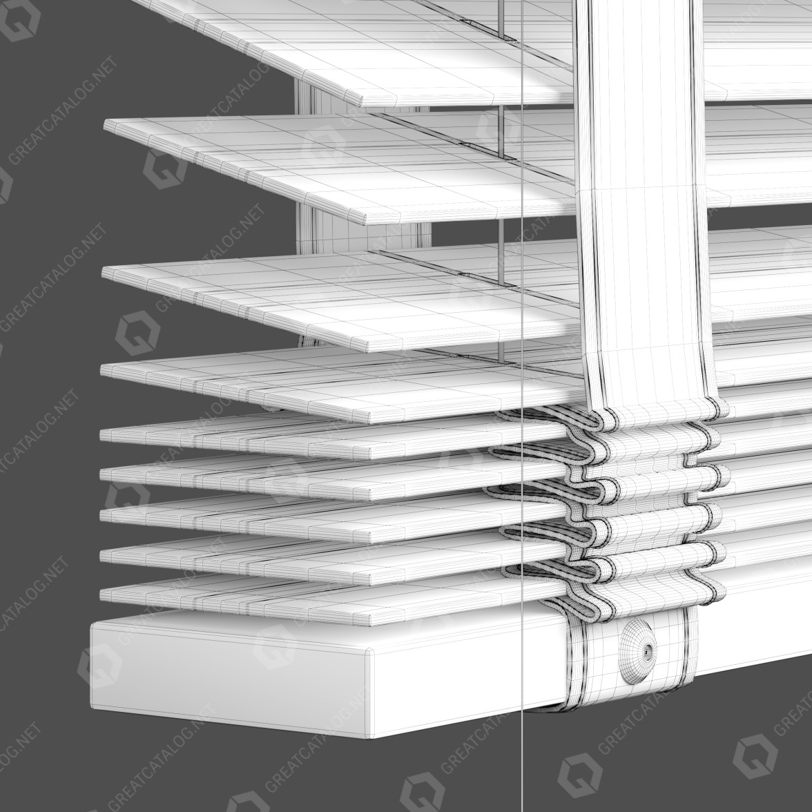 Blinds Wooden Vol 04 3D model - GreatCatalog 16332