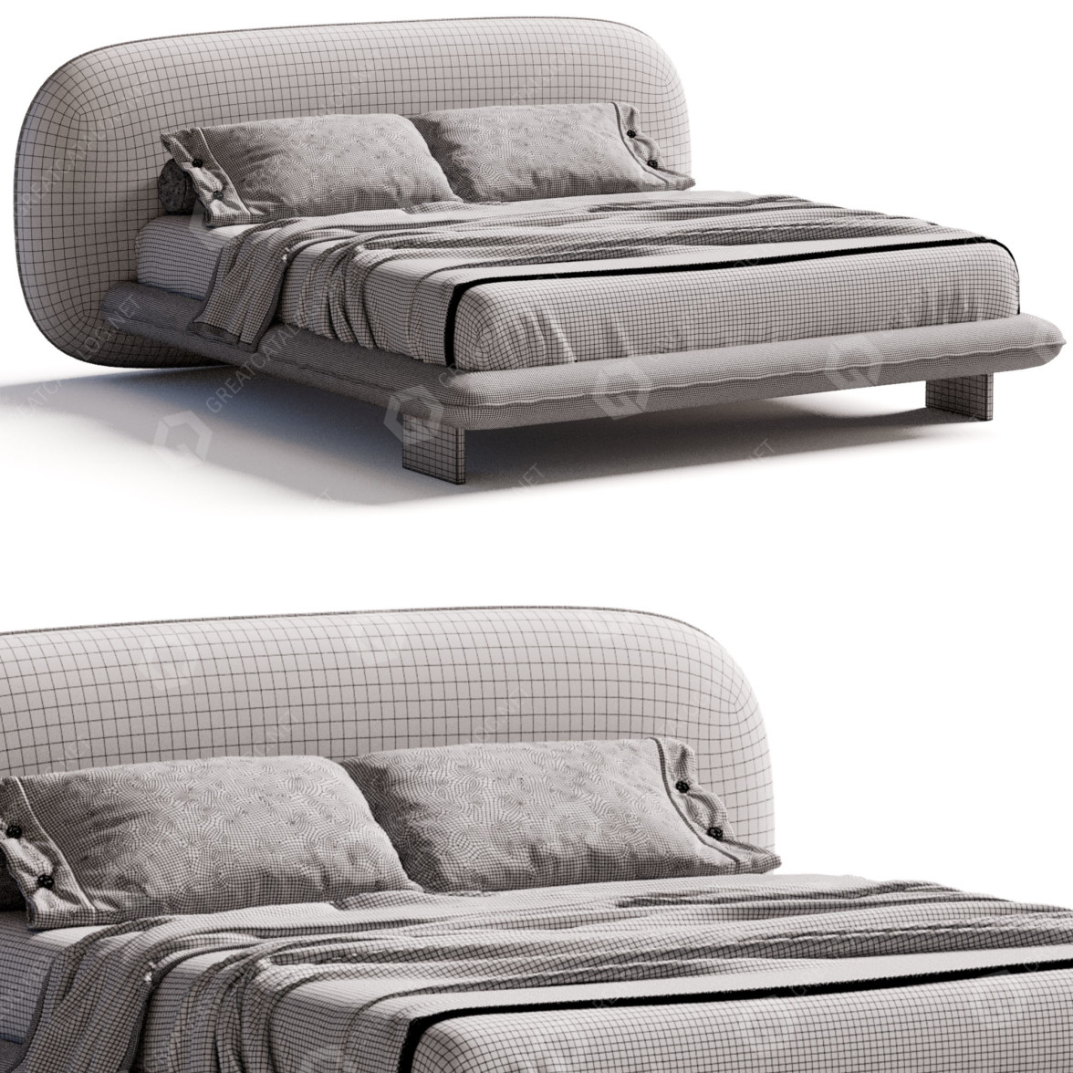 Bed Saba Wabi 3D model・Download 3D models・Great Catalog