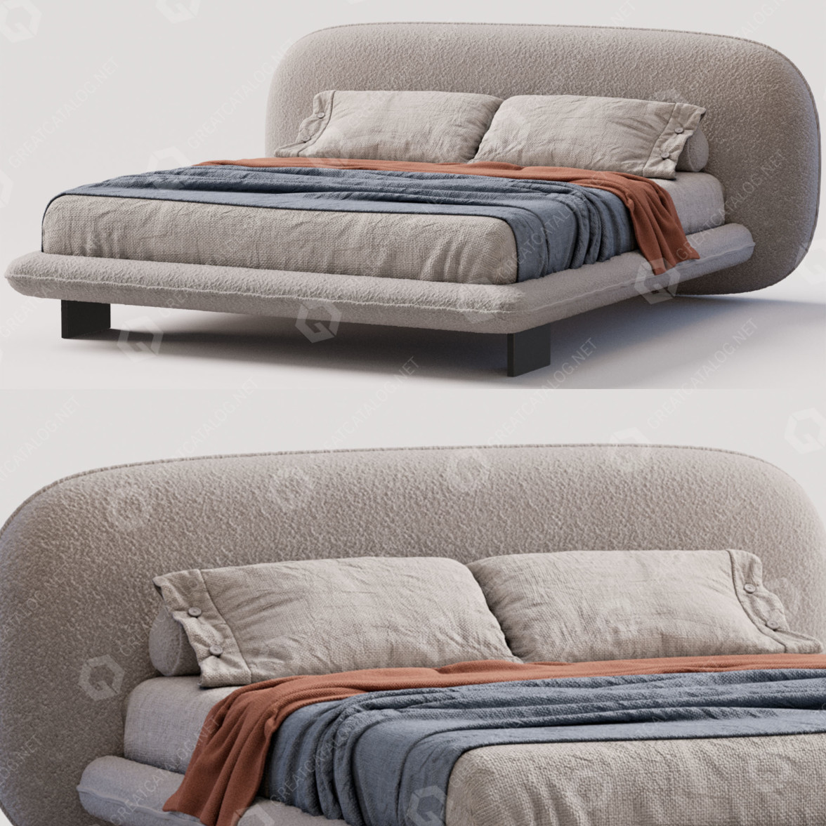 Bed Saba Wabi 3D model・Download 3D models・Great Catalog - GreatCatalog ...