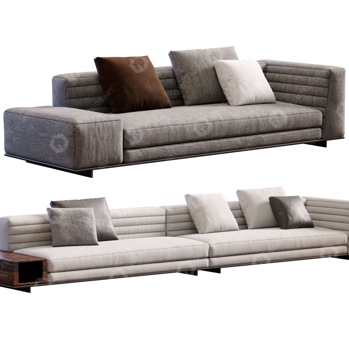 Sofas Minotti Roger 3D model - GreatCatalog 16364