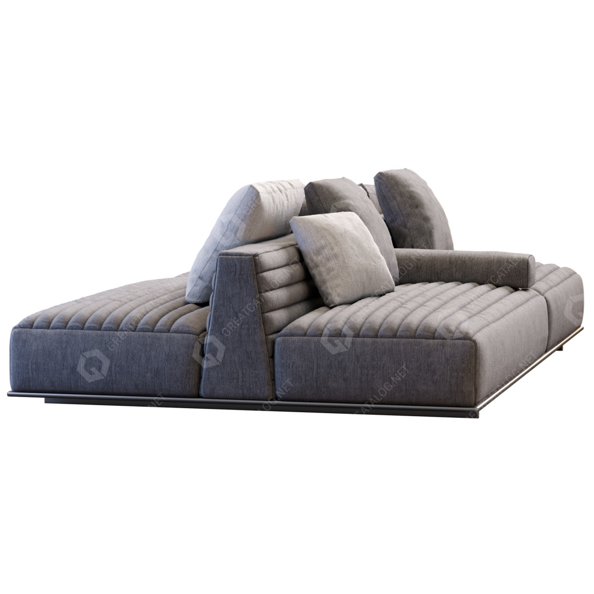 Sofa Minotti Roger Doublesides 3D model - GreatCatalog 16366