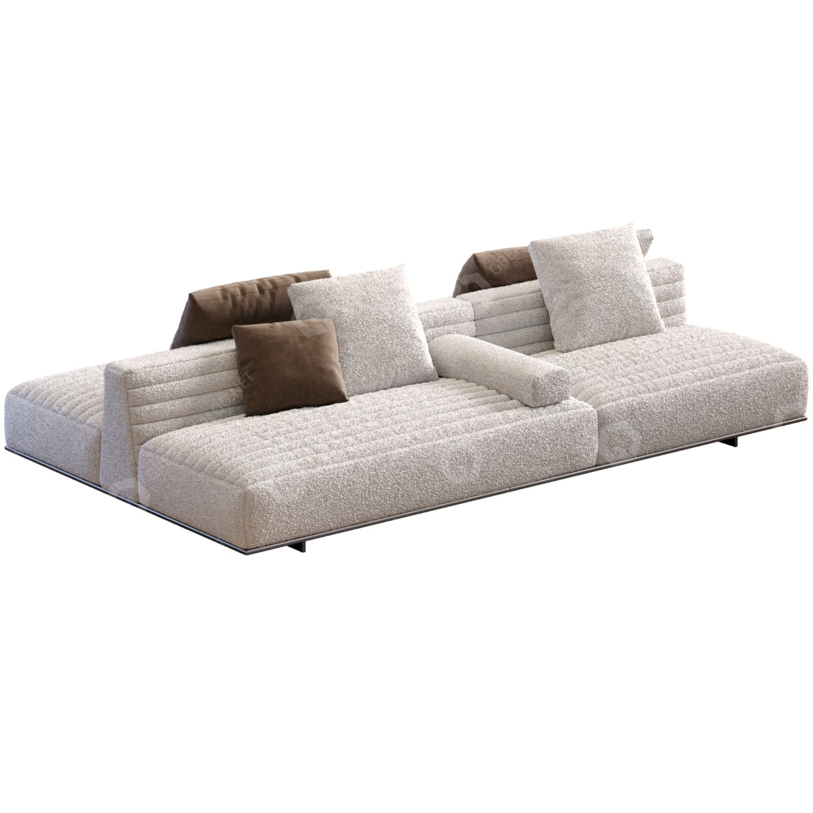 Sofa Minotti Roger Doublesides 3D model - GreatCatalog 16366
