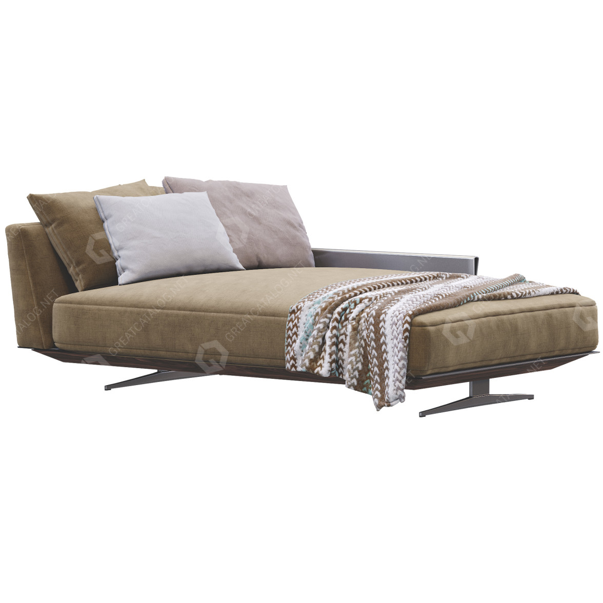 Couch Flexform Bretton 3D model - GreatCatalog 16380