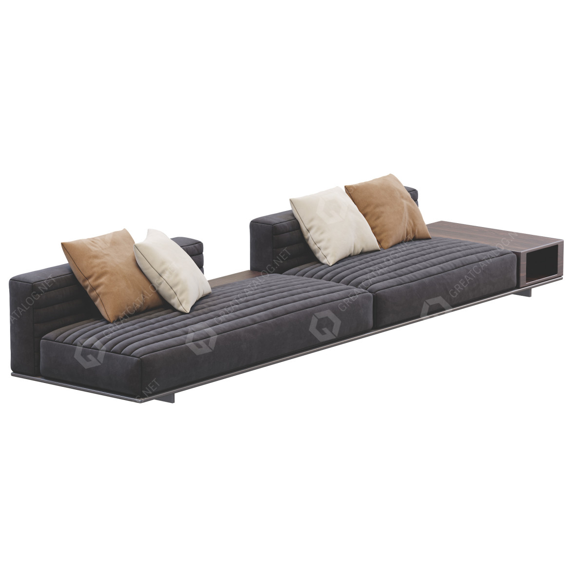 Sofa Minotti Roger Gray 3D model - GreatCatalog 16400
