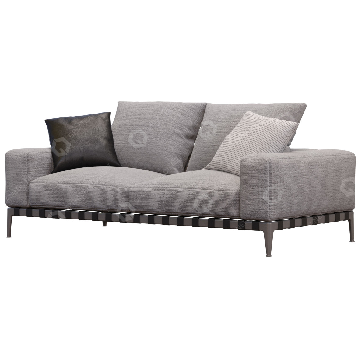 Sofa Flexform Gregory Gray 3D model - GreatCatalog 16433