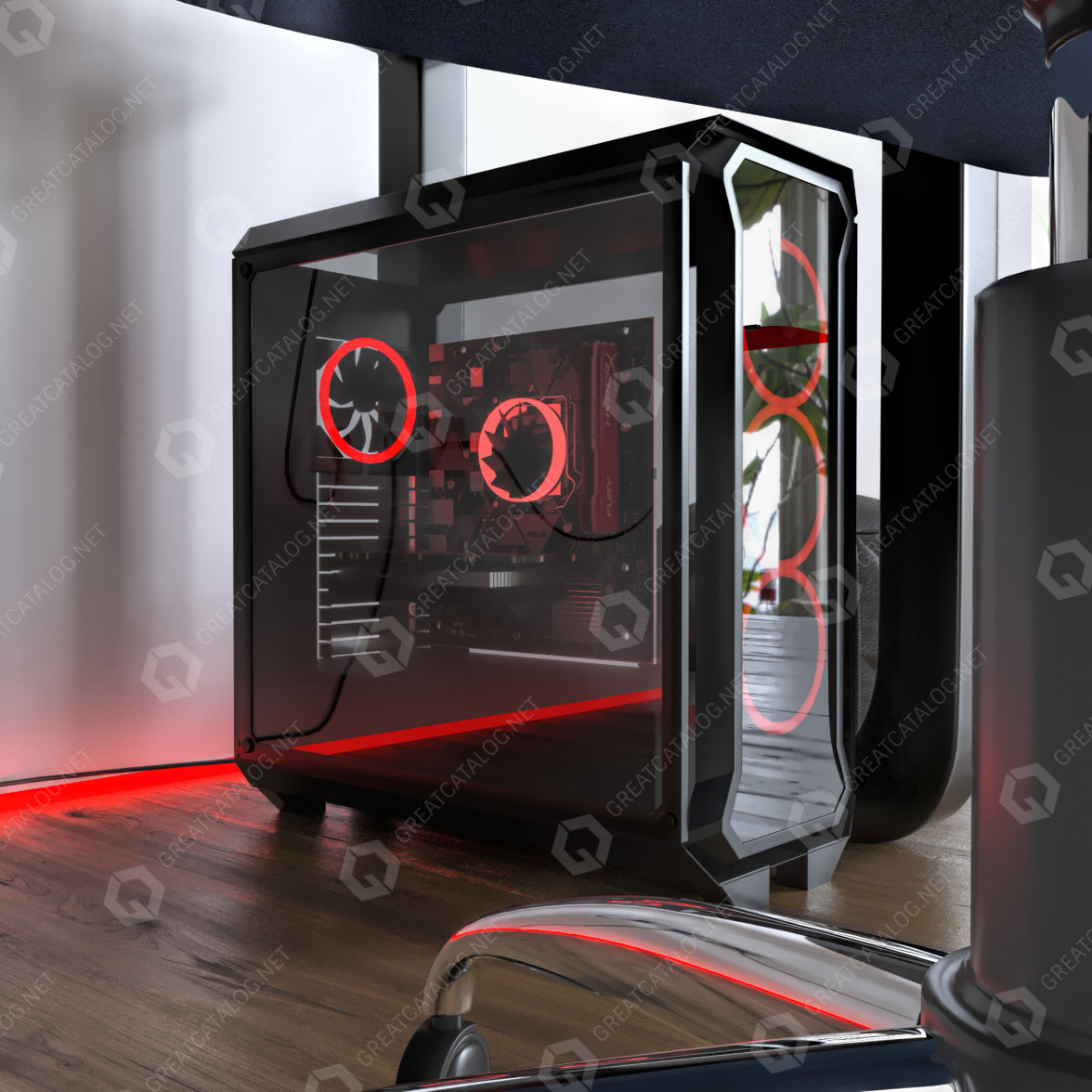 Workspace PC Game Room 3D model #16499 | GreatCatalog