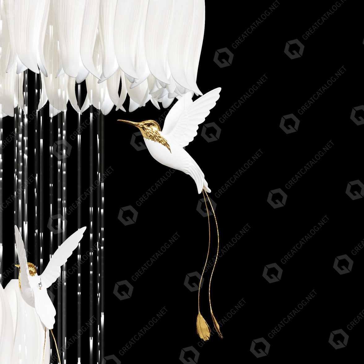 Chandelier Sagarti Alba Grand 110 320h 3D model