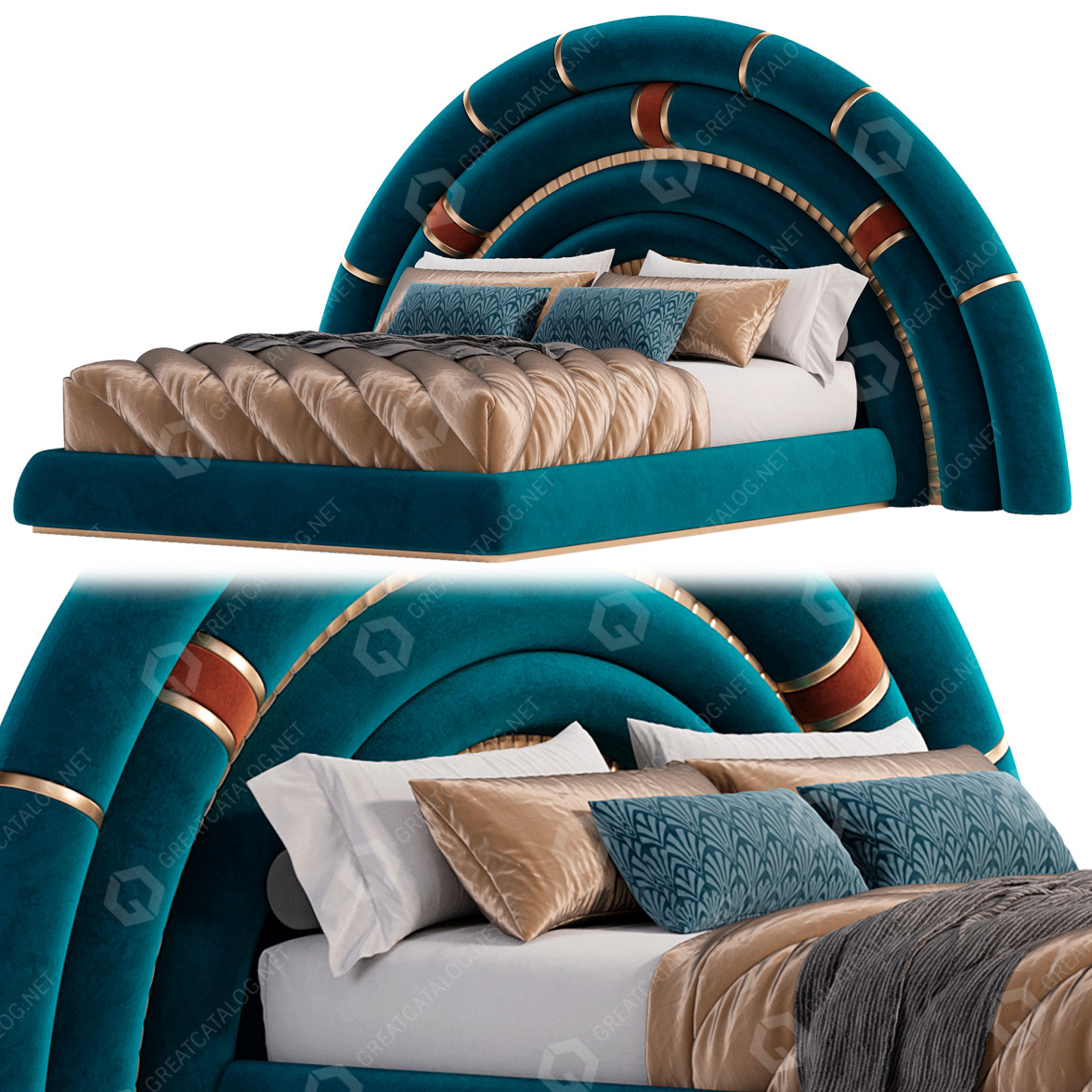 Bed Cleopatra Suite by Sundos Alsaid 3D model - GreatCatalog 16754