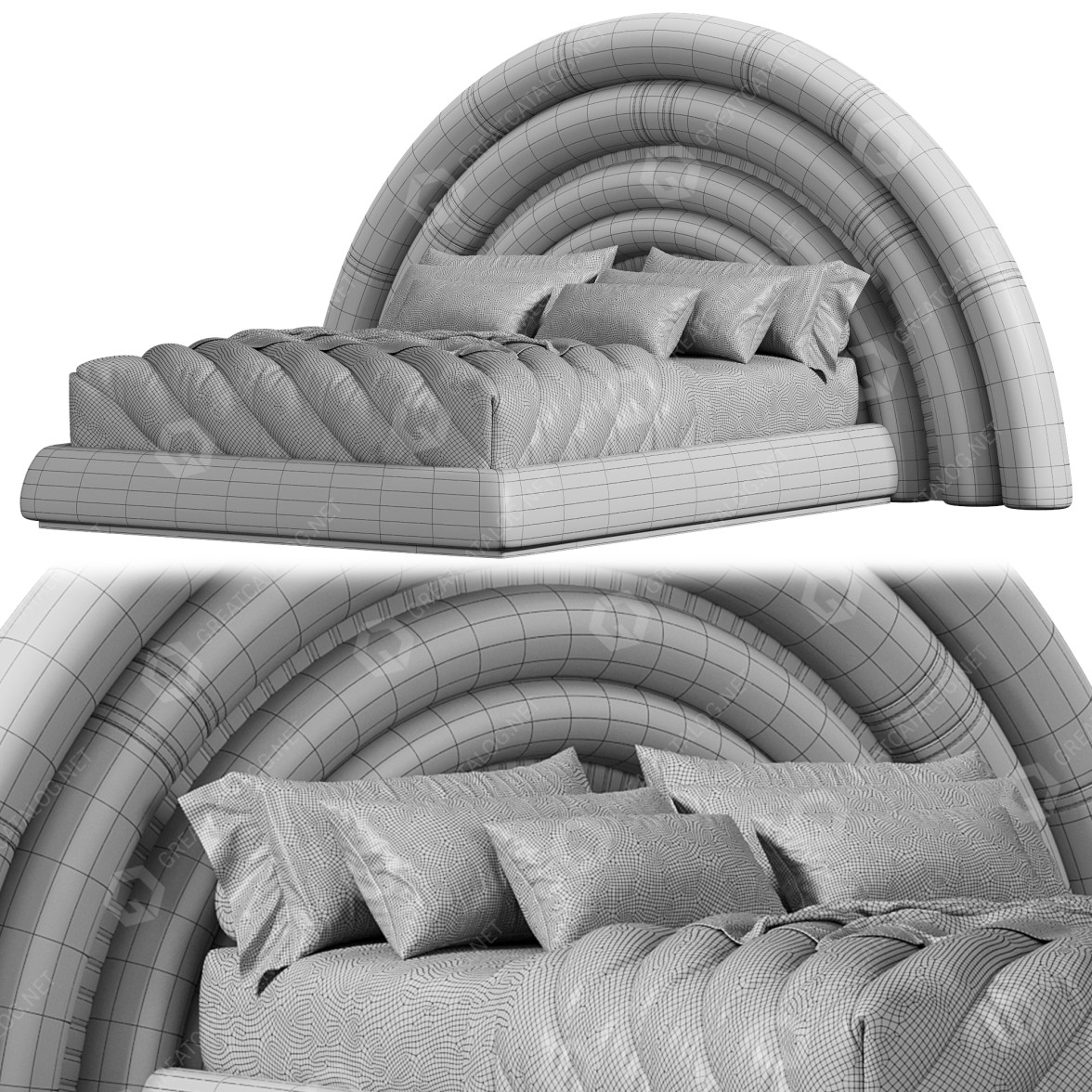 Bed Cleopatra Suite by Sundos Alsaid 3D model - GreatCatalog 16754