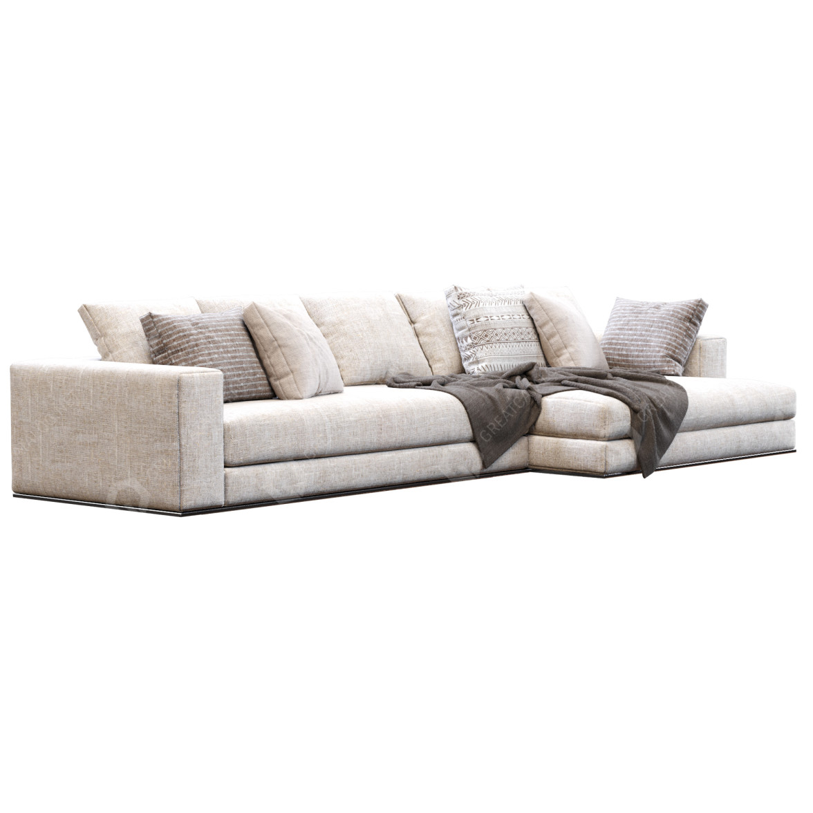 Sofa Minotti Hamilton 3D model - GreatCatalog 16761