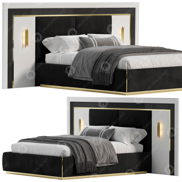 Bed Evmoda Aston Modern 3D model - GreatCatalog 16771