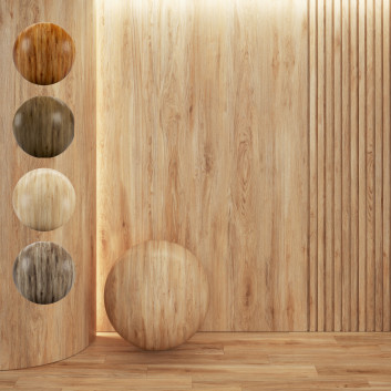 Wood・3D models for interior design and architecture
