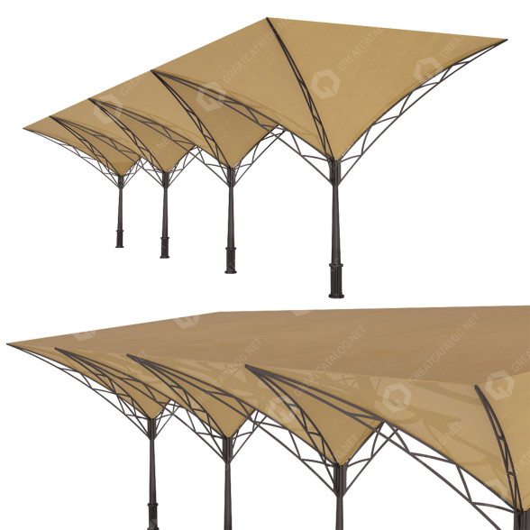 Canopy Antique for Mosque 3D model - GreatCatalog 17046
