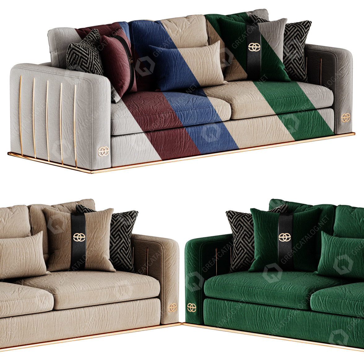 Sofa Elve Luxury Loren 3D model・Download 3D models