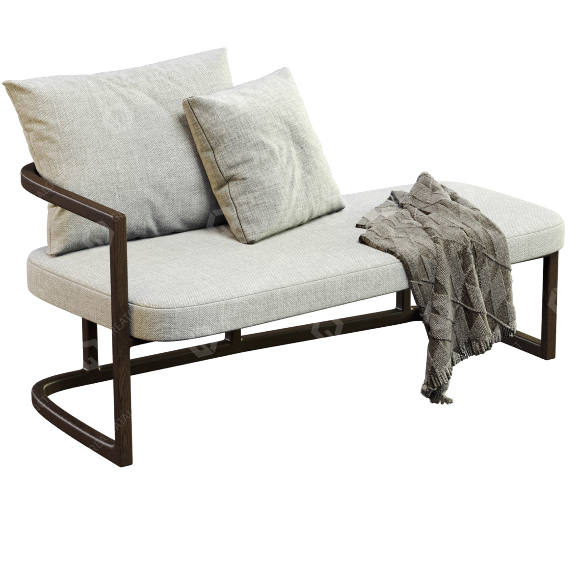 Couch Porada Romain 3D model - GreatCatalog 17212