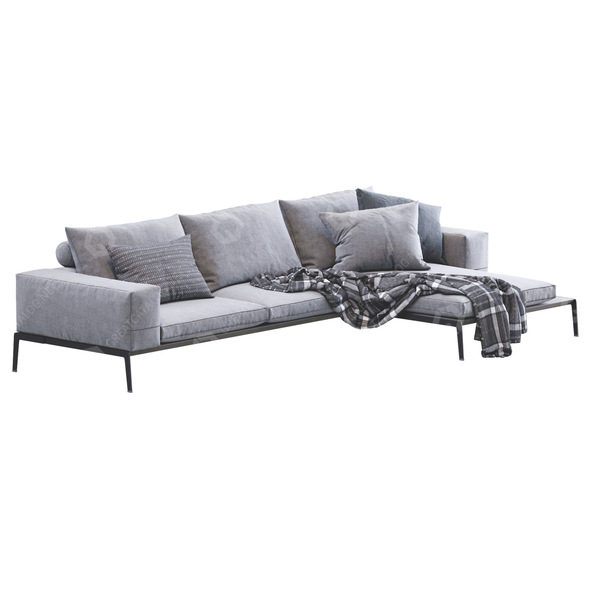 Sofa Flexform Lifesteel 3D model - GreatCatalog 17231