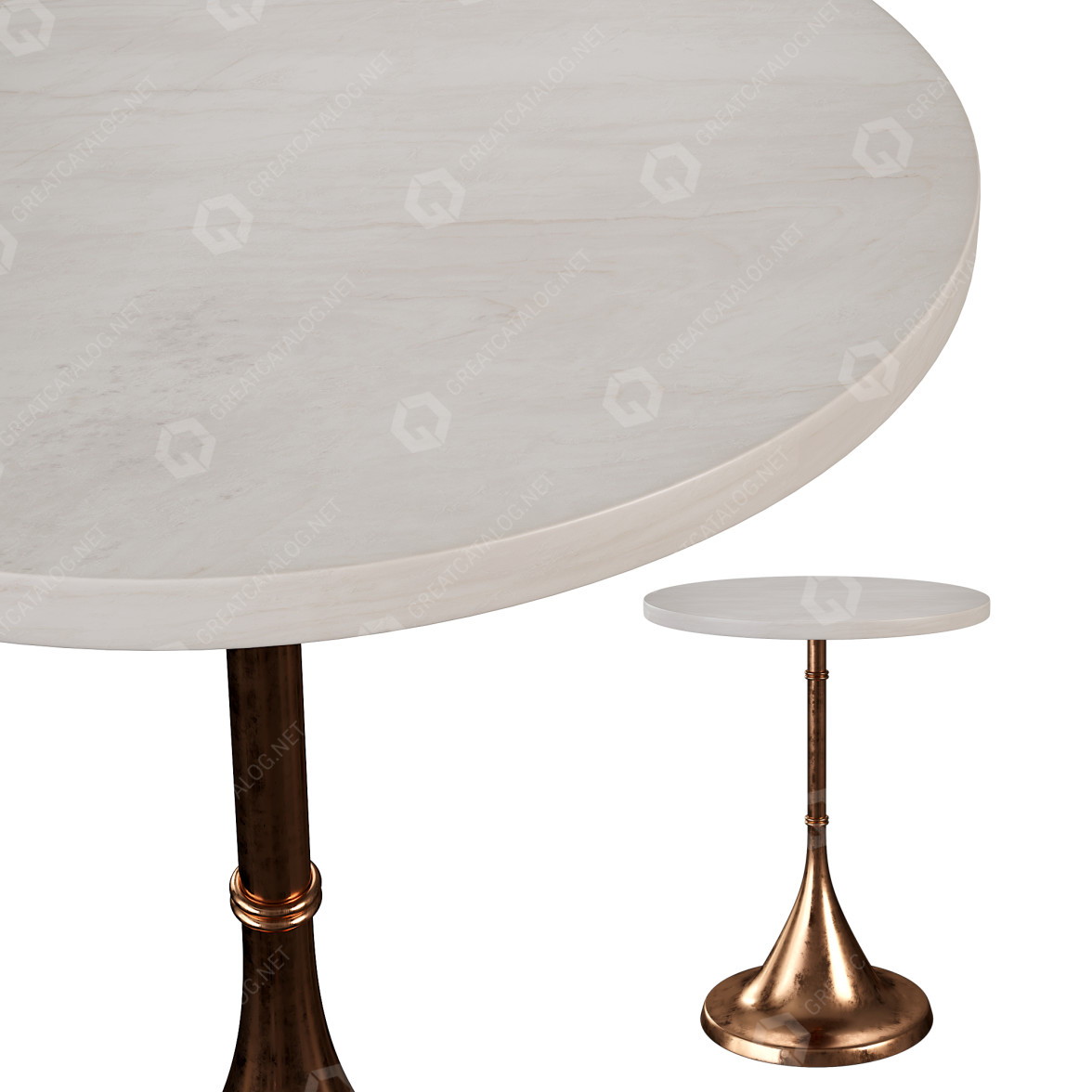 Coffee Table Arteriors Irving Accent 3D model - GreatCatalog 18129