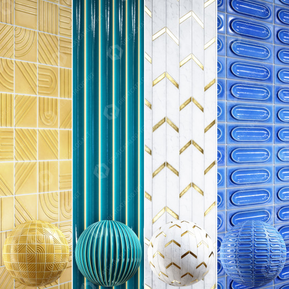 Tile Materials A4 3D model・Download 3D models・Great Catalog