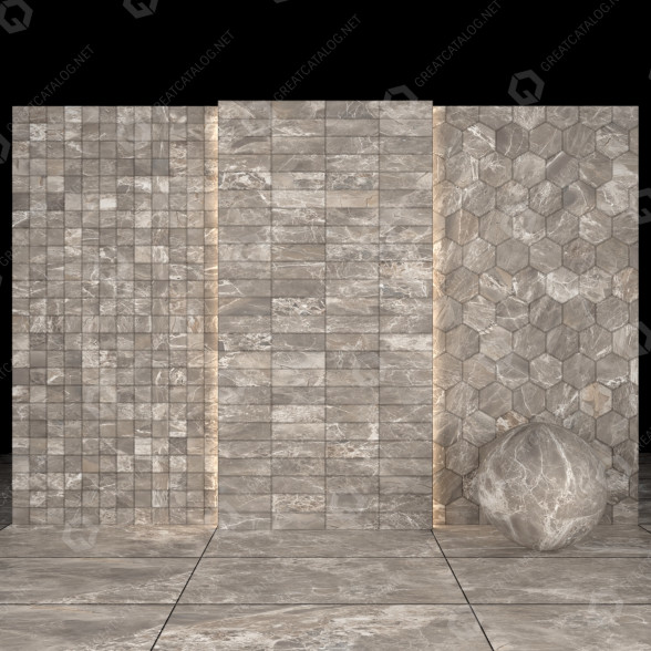 Tile Alpha Gray Marble 3D model - GreatCatalog 18767