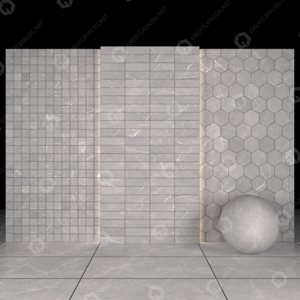 Tile Sterlina Gray Marble 02 3D model - GreatCatalog 18899