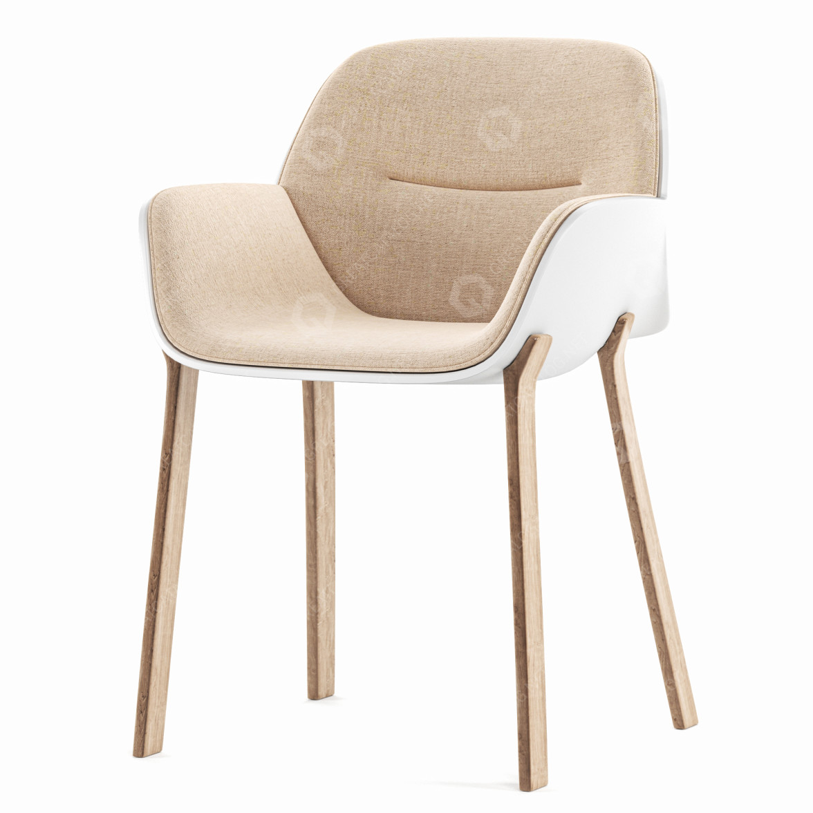 Chair Andreu World Nuez SO2770 3D model - GreatCatalog 19067