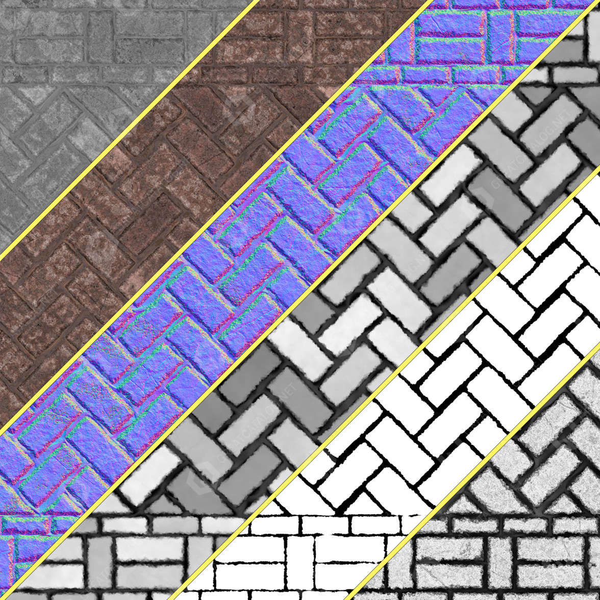 Bricks N 015 Seamless 3D model - GreatCatalog 19195