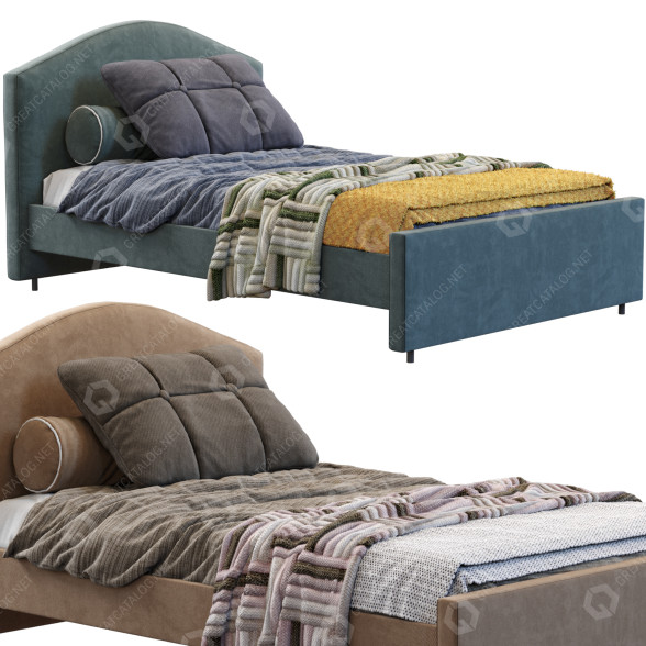 Bed IKEA Hauga Single 3D model - GreatCatalog 19336