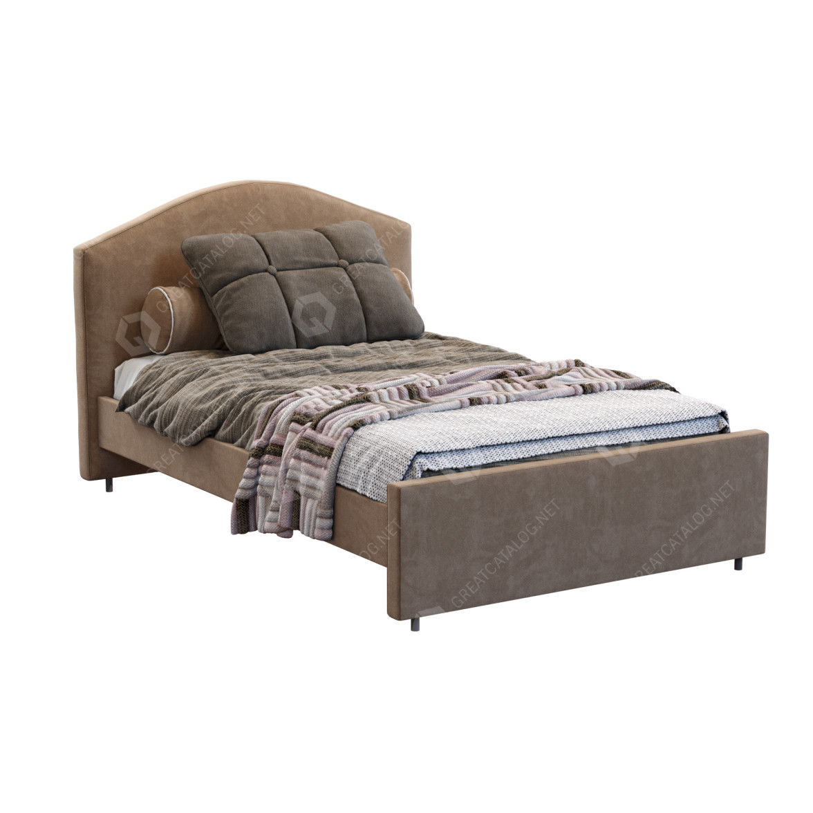 Bed IKEA Hauga Single 3D model - GreatCatalog 19336