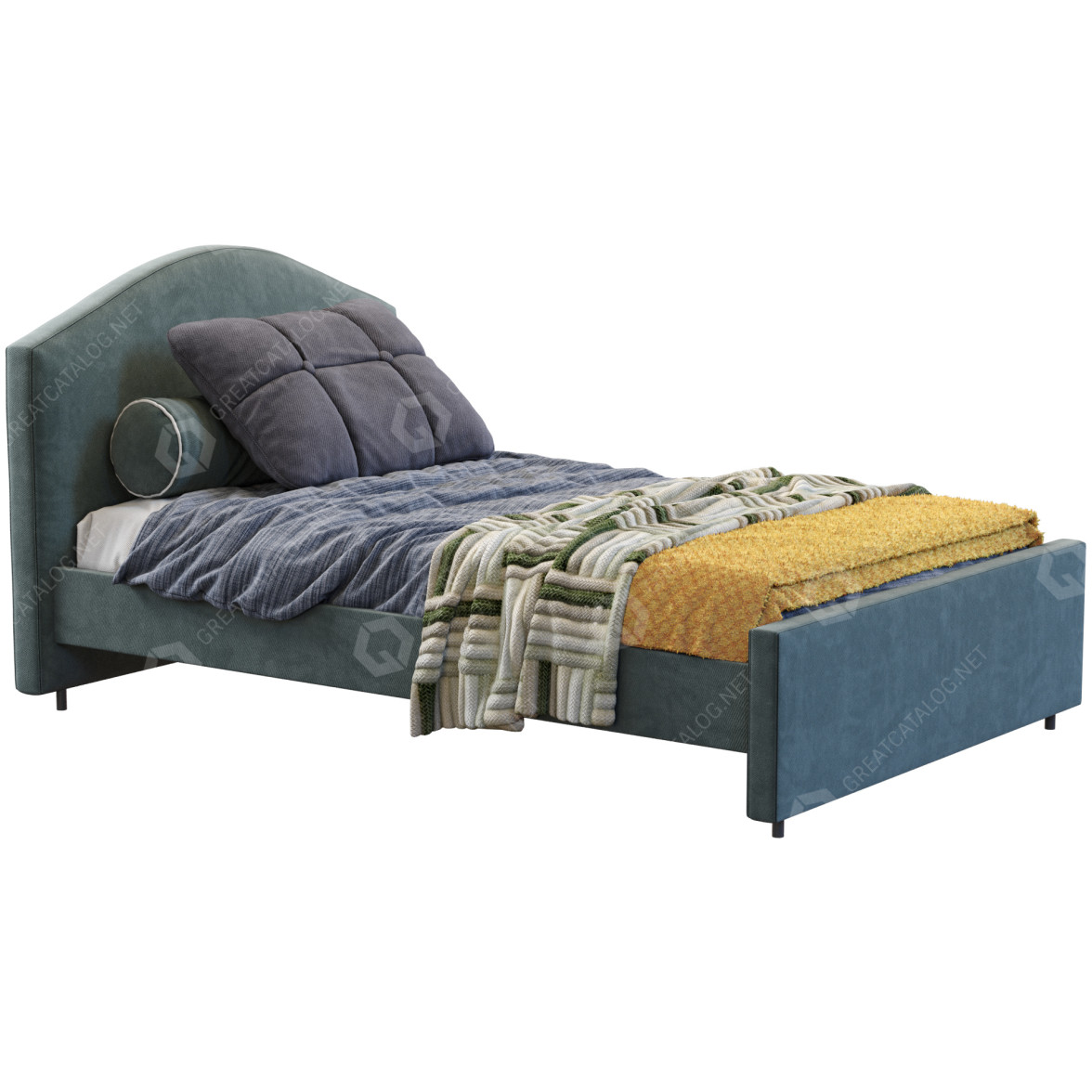 Bed IKEA Hauga Single 3D model - GreatCatalog 19336